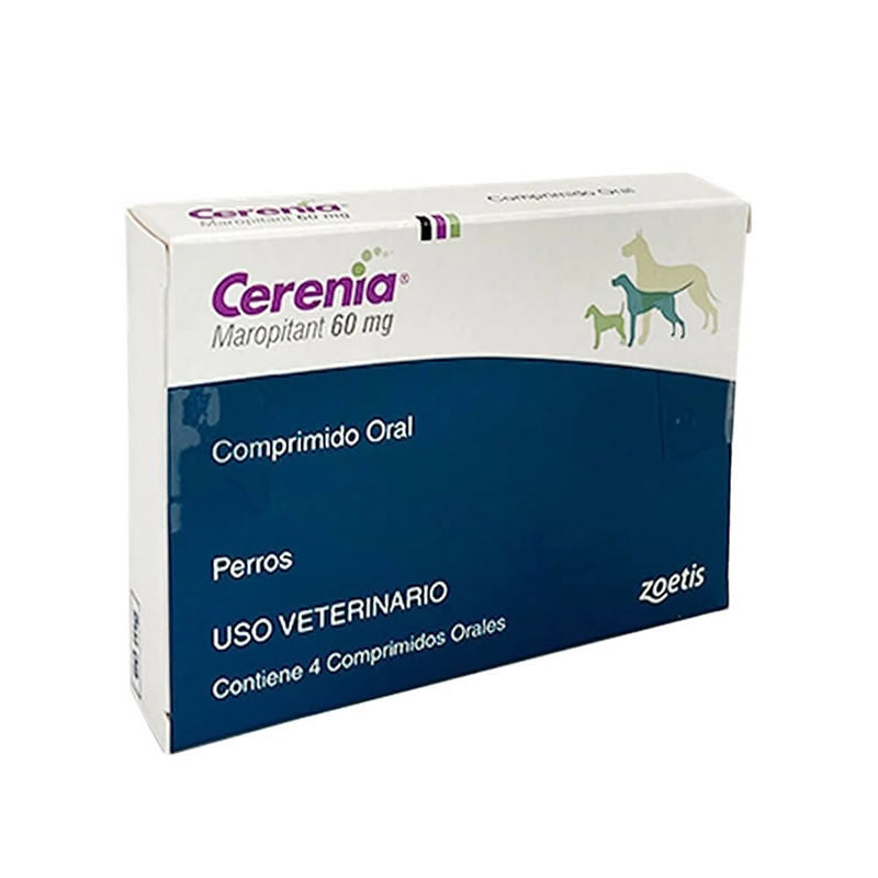 Cerenia 60 mg 4 comprimidos Antiemético Zoetis – Petmontt.cl